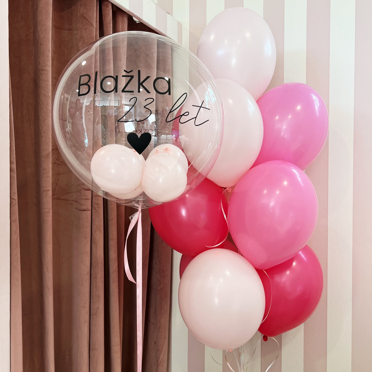 Helij šop in bubble balon, paket dekoracija | Partylama.si